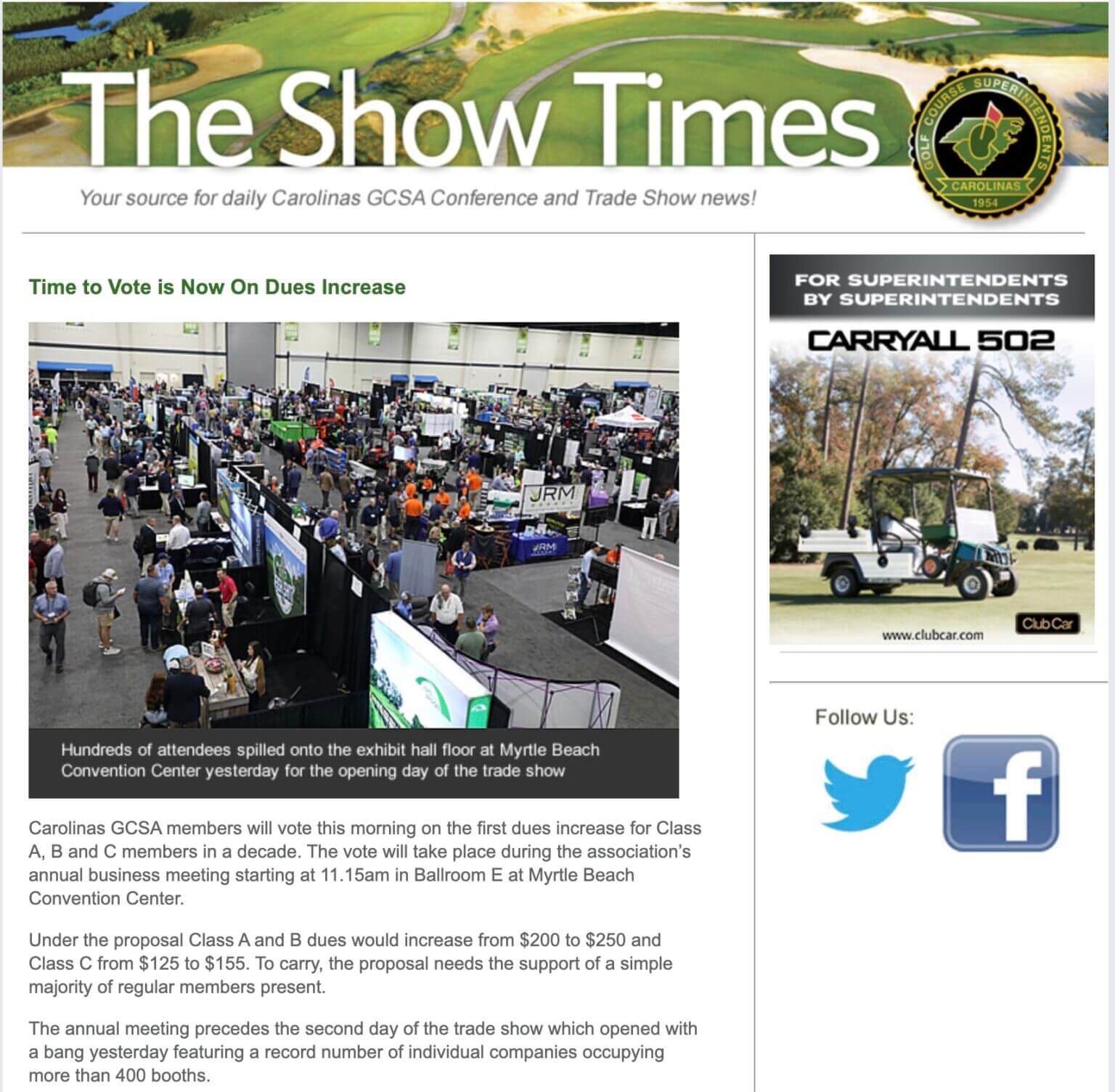 Home - Carolinas Golf Course Superintendents Association