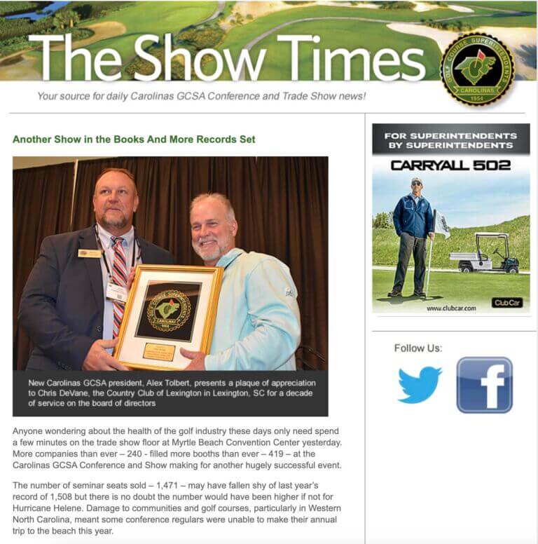 Home - Carolinas Golf Course Superintendents Association