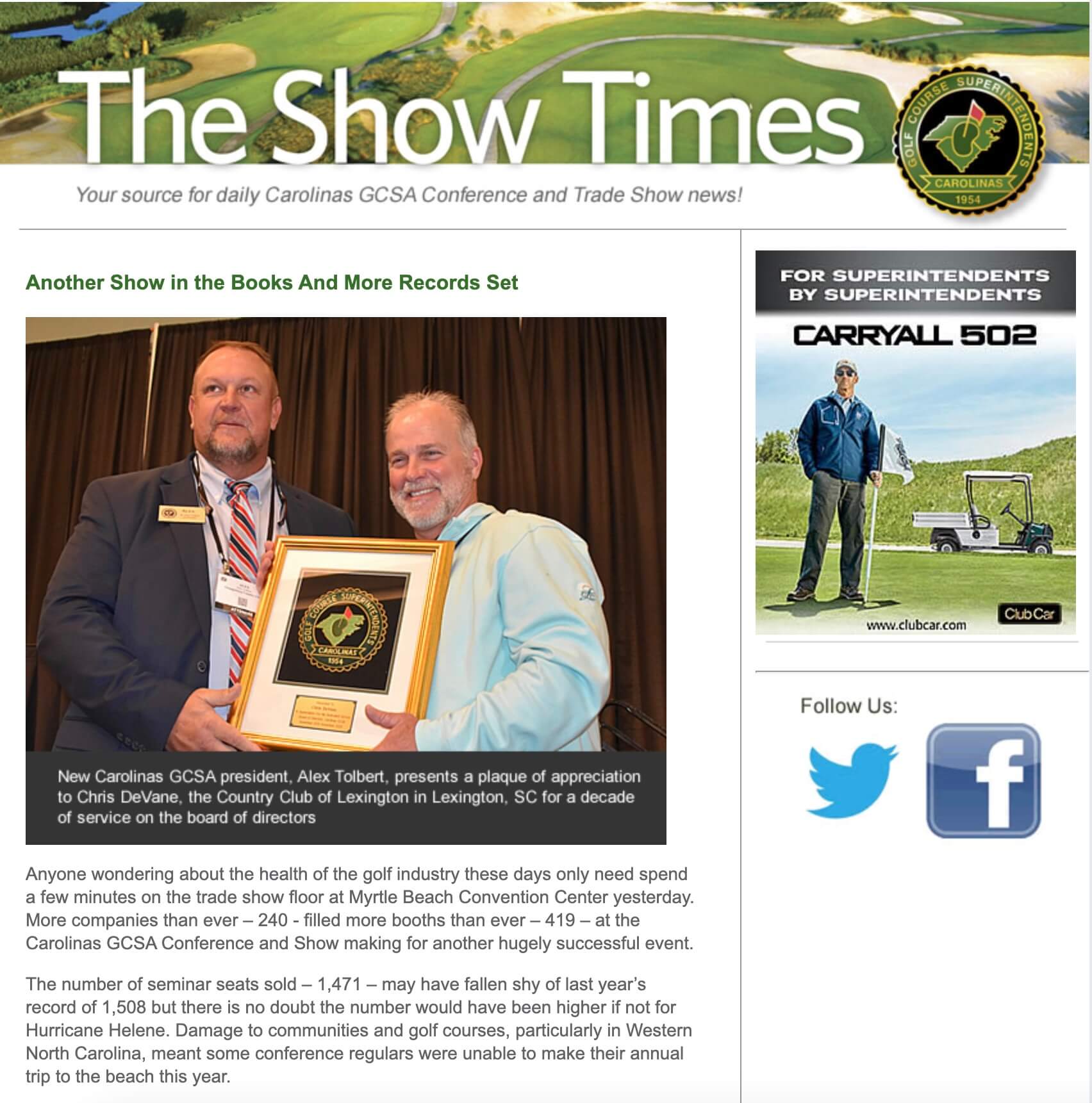 Home - Carolinas Golf Course Superintendents Association